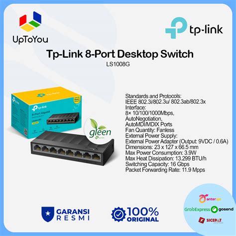 Promo Tp Link Desktop Switch Ls1008g 8 Port 10 100 1000mbps Desktop Switch Ls1008g Kab