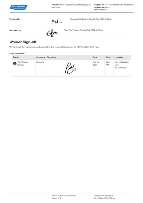 Fall Protection Plan Template Better Than PDF Or Word