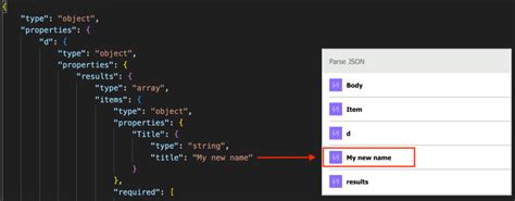 How To Improve Json Schema In Parse Json Action