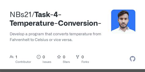Github Nbs21task 4 Temperature Conversion Develop A Program That