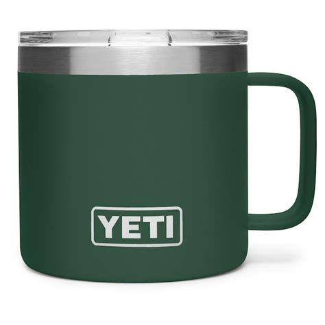 Yeti Rambler 14 Fl Oz Stainless Steel Mug Northwoods Green At