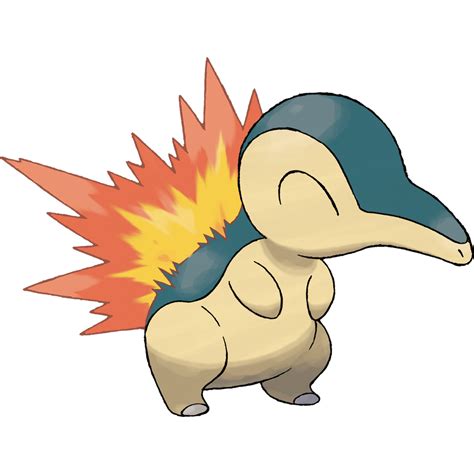 Quilava Pokemon Flame Body Fire Type Evolved Form Starter Evolution Png