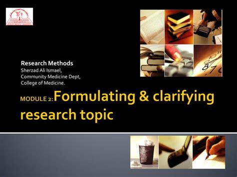 2 Formulating And Clarifying Research Topic2 Pdf