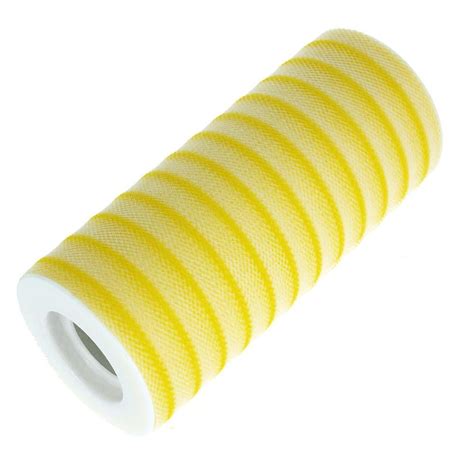 Stripe Tulle Spool Roll 6 Inch 25 Yards Canary Yellow