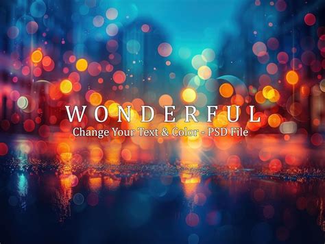 City Lights Reflection Premium Ai Generated Psd