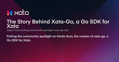 alex francoeur on linkedin the story behind xata go a go sdk for xata xata blog