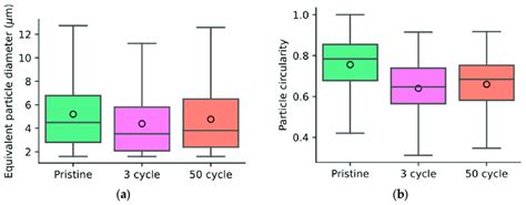 Image Analysis Derived Particle Size Distribution A And Circularity Download Scientific