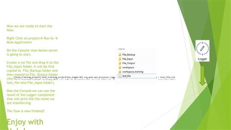 Input And Output Flow Using File And Logger Component Pptx Operating Systems Computer