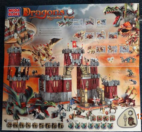 Dragons Krystal War Set Gigante Draigar Castle Mega Bloks 632000