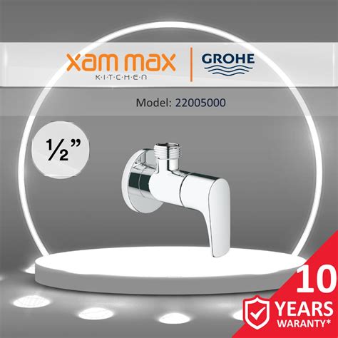 โกรเฮ่ บูโฟลว์ 22005000 มุมวาล์ว 12 สตาร์ไลท์ โครเมียม จบ รับ