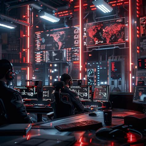 Premium Photo A Cybersecurity Team Monitoring Systems For Cyber Threats