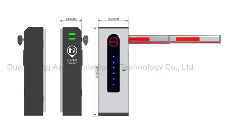 CE Servo Motor V DC Nice Automatic Barrier Gate LED Arm Barrier Gate System Automatic