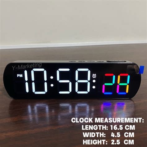 6639 Led Digital Alarm Clock With Timer And Countdown Shopee Philippines