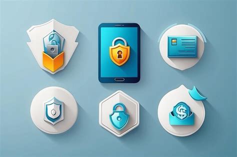 Premium Photo 3d Icon Cyber Security Collection Paper Icons Set Money Guarantee Phone Icon