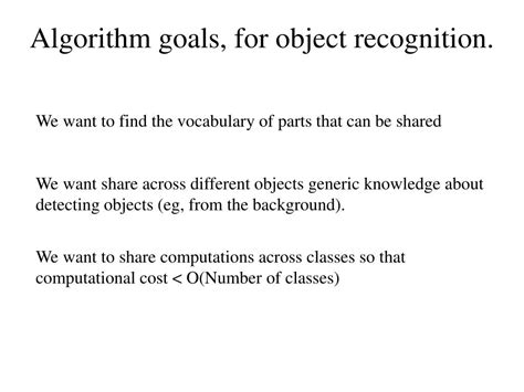 Ppt Sharing Features For Multi Class Object Detection Powerpoint
