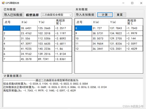 利用c编写一个gps高程拟合(二次曲面拟合模型)程序二次曲面高程拟合程序 Csdn博客 利用c编写一个gps高程拟合(二次曲面拟合模型)程序二次曲面高程拟合程序 Csdn博客
