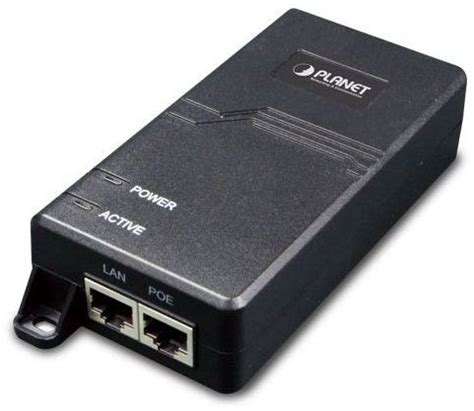Planet Single Port Ultra PoE Injector 10 100 1000Mbps 60W DSI