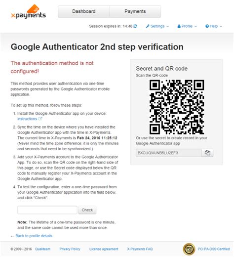 X Payments Setting Up User Authentication With The Google Authenticator App X Payments Help