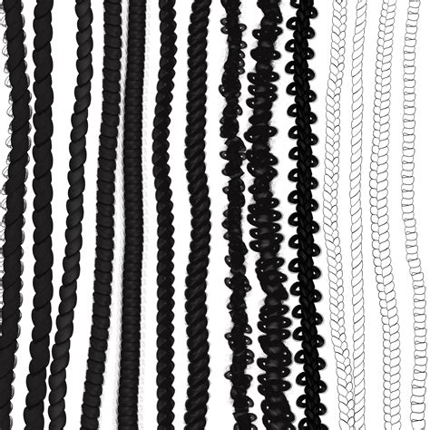 42 Braids Locs Twists Curls Coils And Waves Combo Pack For Sketchbook App