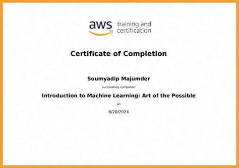 Soumyadip Majumder On Linkedin 🌟 Celebrating My Aws Machine Learning