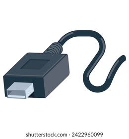 Usb Cable Phones Vector Cartoon Illustration Stock Vector Royalty Free Shutterstock