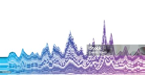 Gradient Chart Statistics Graph Or Colorful Oscillation Diagram Stock Illustration Download