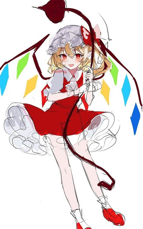 フランドール・スカーレット 「フランちゃんの立ち絵ラフ 」咲崎さきp🦄🦛春季例大祭え41abのイラスト
