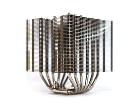 High End Cpu Heatsink Stock Image Image Of White Heater 21554931