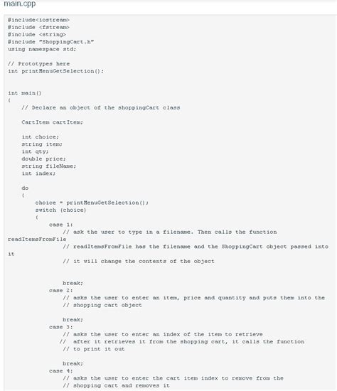 Use The Cartitem Class From Chapter 7e Create The