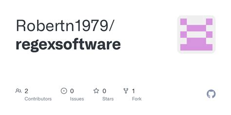 Github Robertn1979regexsoftware