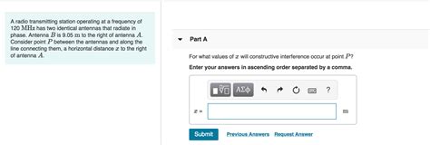 Solved A Radio Transmitting Station Operating At A Frequency Chegg Com