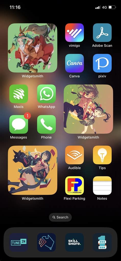 Monogatari Themed Widget Screen Rararagi