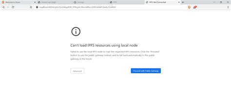 The Color Of `proceed With Public Gateway` Button On Ipfs Interstitial Page For Light Theme Is