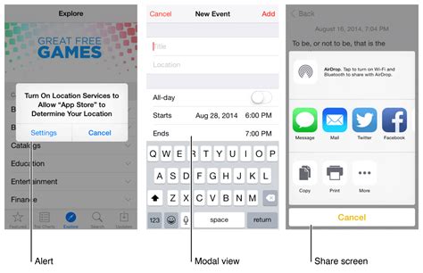 IOS Human Interface Guidelines IOS App Anatomy