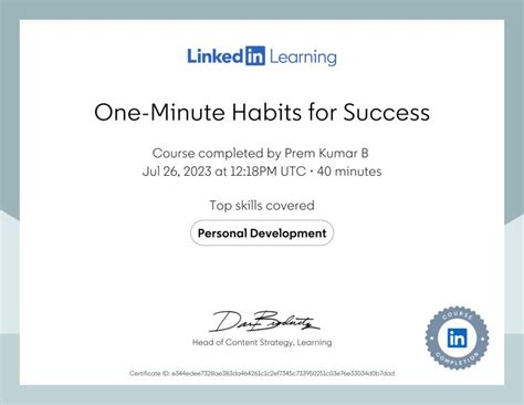 Prem Kumar B On Linkedin Certificate Of Completion