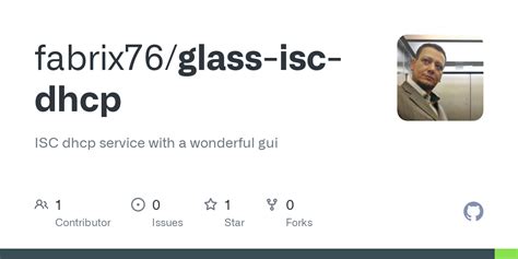 Github Fabrix Glass Isc Dhcp Isc Dhcp Service With A Wonderful Gui