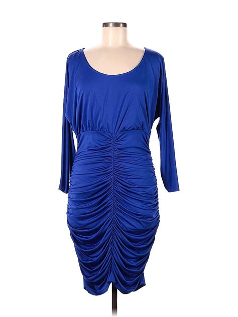 Marc New York Andrew Marc Blue Cocktail Dress Size 10 74 Off Thredup