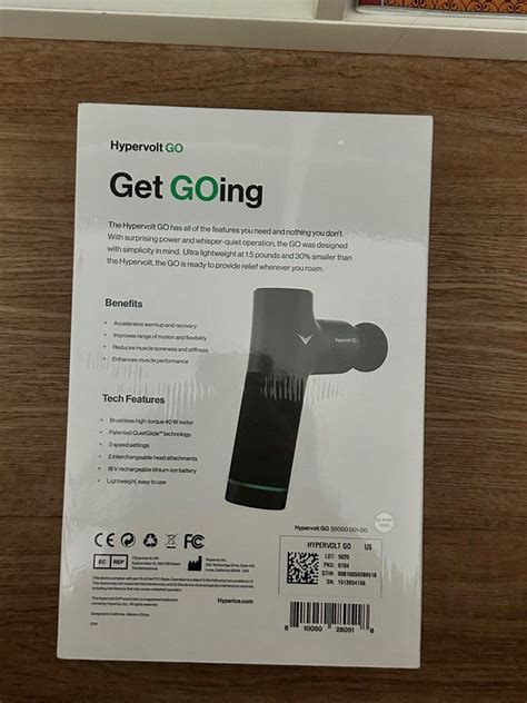 Hypervolt Go Handheld Percussion Massage Device Health And Nutrition Massage Devices On Carousell