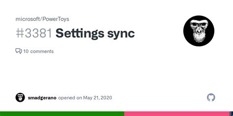 Settings Sync · Issue 3381 · Microsoftpowertoys · Github
