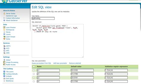 Postgis Geoserver Does Not Displaypreview Pgrouting Layer