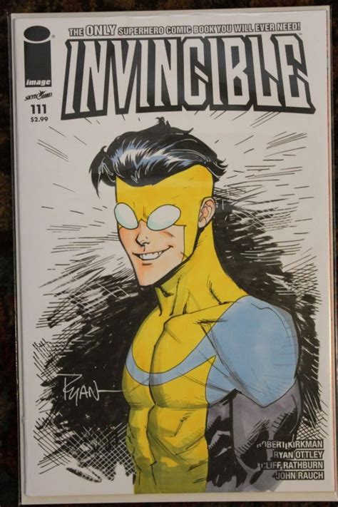 Invincible Ryan Ottley Color Sketch Cover In Mike Barretts Convention