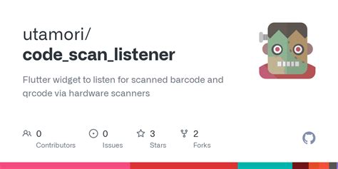 Github Utamori Code Scan Listener Flutter Widget To Listen For Scanned Barcode And Qrcode Via