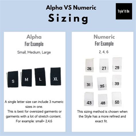 Tryiniton Shared A Photo On Instagram “🤓alpha Vs Numeric Sizing Is