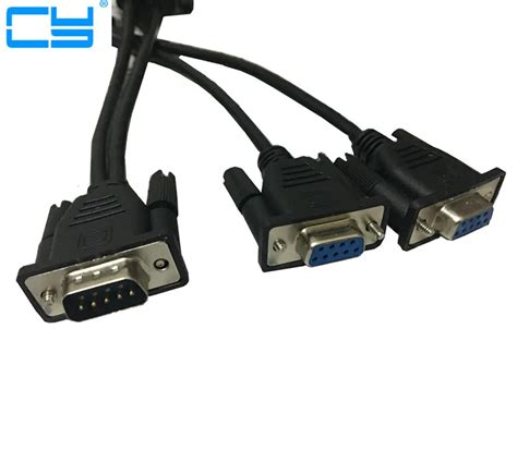 Db9 Male To 2 Female Serial Rs232 Splitter Cable Rs232 Male To 2 Female 2 In One For Cash