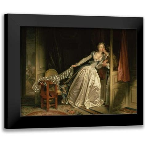 Fragonard Jean Honore 24x19 Black Modern Framed Museum Art Print