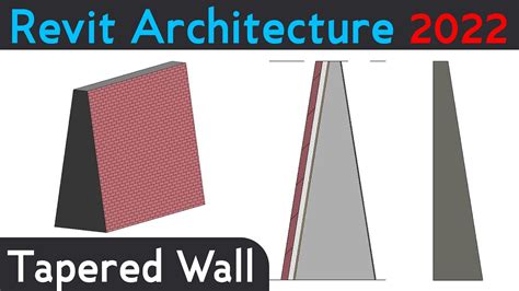 98 Tapered Walls In Revit 2022 [deepakverma] Youtube