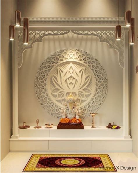 5 Simple Marble Pooja Mandir Room Designs For Home