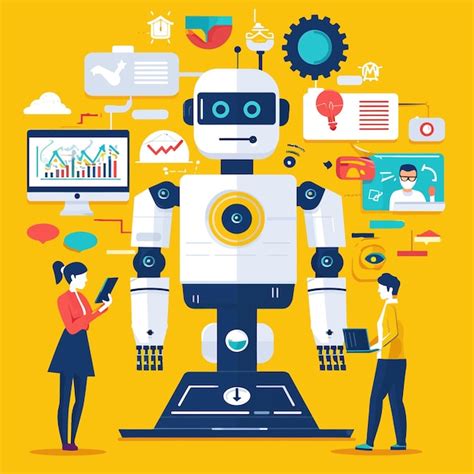 Premium Vector A Robot Chatbot