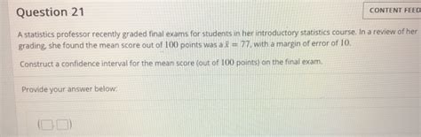 Solved Question 20 A Random Sample Of Adults Were Asked Chegg Com