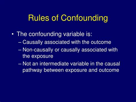 Ppt Definition Of Confounding Powerpoint Presentation Free Download